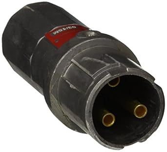Appleton CPP516 Pin and Sleeve Plug, 125-250V, 20 Amp, 2 Wire, 3 Pole ...