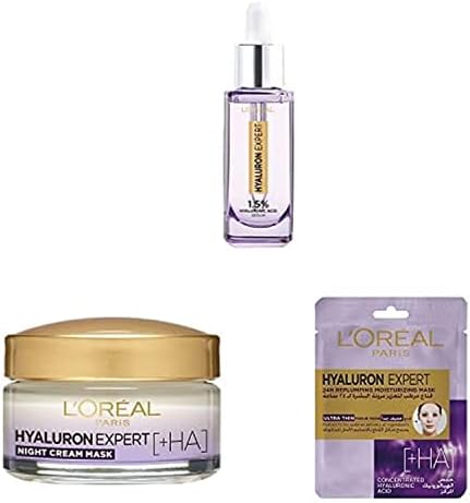 سعر Hyaluron Expert Serum 30 ml, Night Cream and Tissue Mask Bundle فى ...