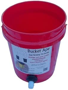 Amazon.com : 5 Gallon Bucket with Garden Hose adapter already mounted ...
