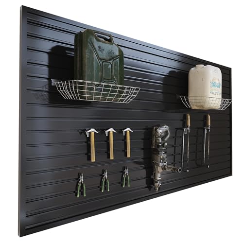 NeatiEase Slatwall Panel Wall Storage Systems, 4 x 8ft Slat Wall ...