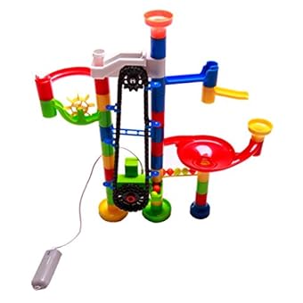 AutoRun: 110 pc. Marble Run with Battery Powered Elevator - Epic Kids Toys