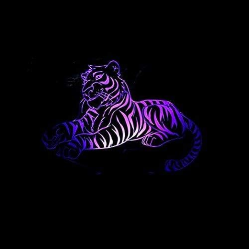 3D Tiger Night Light Lamp 7 Color Change LED Touch USB Table Gift Kids ...