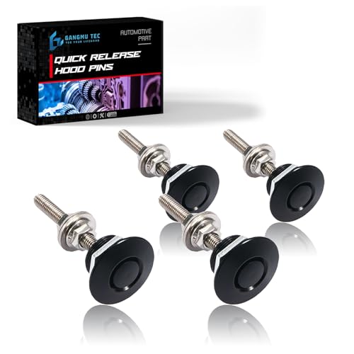 Gangmu Tec Pack of 8 Universal Aluminum Vehicle Hood Pins - License ...