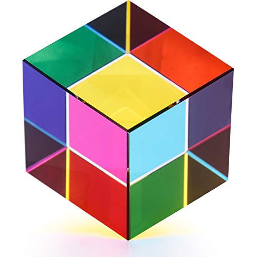 ZhuoChiMall CMY Mixing Color Cube 1.6 inch (40 mm) CMYcube Crystal ...