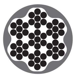 Industrial Wire Lexco Cable 1167332CCB 250 Spool of 3/32 Translucent ...