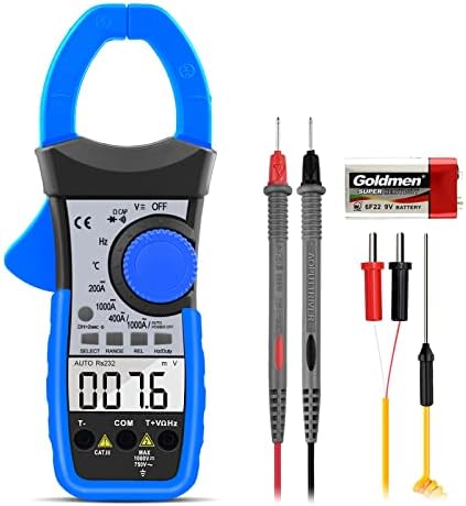 HoldPeak Digital Clamp Meter 4000 Counts Auto range Multimeter with AC ...