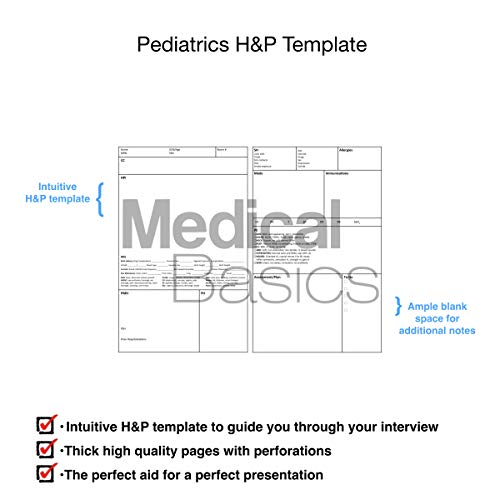 Pediatrics H&P Notebook Medical History and Physical notebook, 100 ...