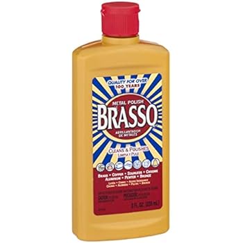 Amazon.com: Brasso Metal Polish, 8 oz Bottle for Brass, Copper ...