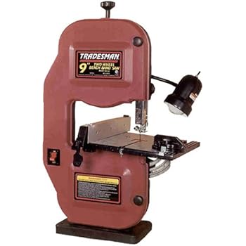 Tradesman 8166L 2.5 Amp 9-Inch Band Saw with Guide Blocks and Lamp ...