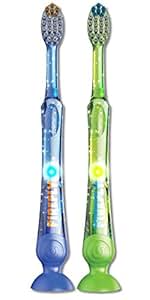 Amazon.com: Firefly Light-up Timer Toothbrush with Suction Cup, 2-Count ...