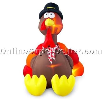 Amazon.com: Gemmy Airblown Inflatable Original Turkey - Indoor Outdoor ...