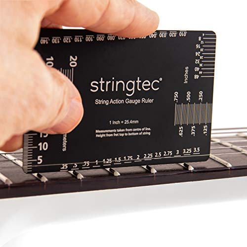 Imperial and Metric Guitar String Action Gauge Set Up Ruler for ...