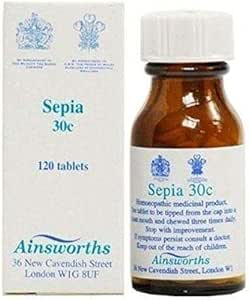 Amazon.com: Ainsworths Sepia 30c Homeopathic Remedy - 125 Tablets ...