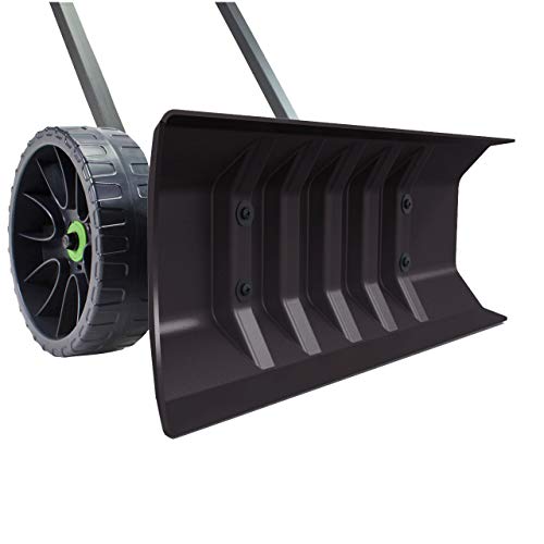 Vertex Heavy Duty 30 Inch Bi-Directional Rolling Easy Flip Snow Shovel ...