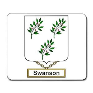 Amazon.com : Swanson Family Crest Coat of Arms Mouse Pad : Office Products
