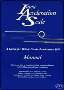 Amazon.com: Iowa Acceleration Scale Manual: A Guide for Whole-Grade ...