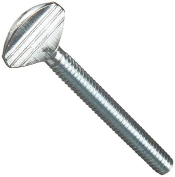 Zinc Plated Steel Thumb Screw, Spade Head with Shoulder: Amazon.com ...