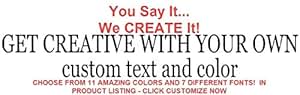 Amazon.com: Removable Custom Decals - Personalized Stickers - CREATE ...
