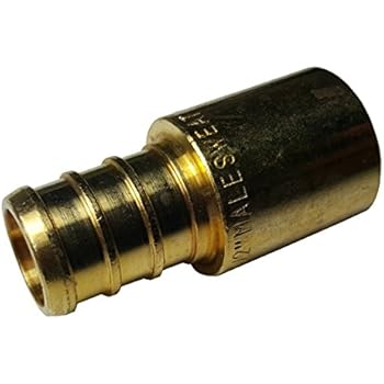 25 PIECES XFITTING 1/2" PEX X 1/2" MALE SWEAT ADAPTERS BRASS CRIMP FITTINGS - LEAD FREE BRASS ...