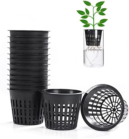 TERRIFI Net Cups Pot Set of Plant Tray Pots Durable Plastic Garden Net ...