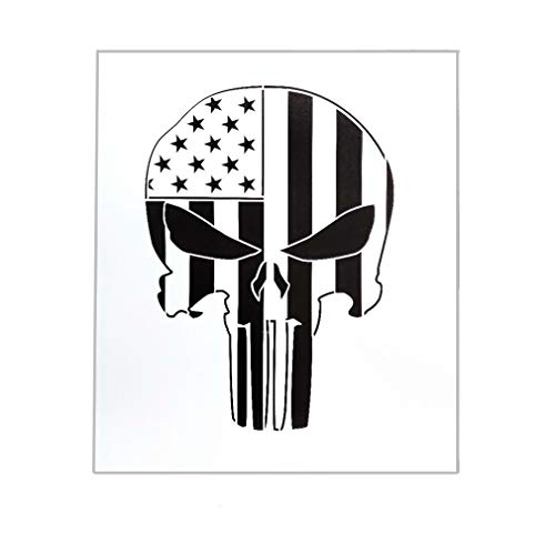 Printable Punisher Skull Stencil