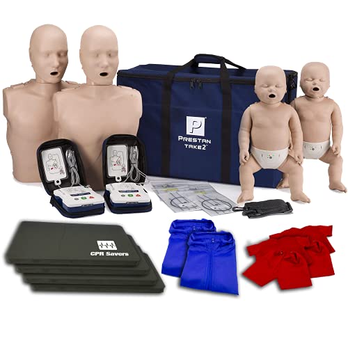 CPR Savers Training Kit with PRESTAN TAKE2 CPR Manikins and AED ...