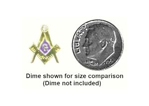 Amazon.com : SMALL RHINESTONE BLUE LODGE MASONIC FREE MASON LAPEL PIN ...