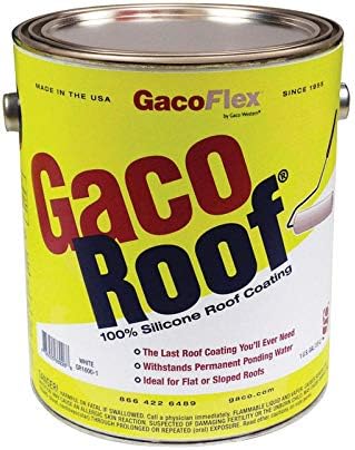 GacoFlex GacoRoof White Silicone Roof Coating 1 gal. - - Amazon.com