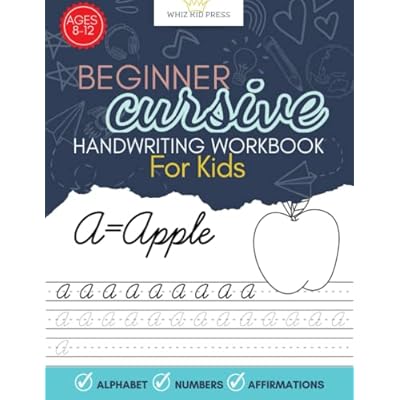 Buy Beginner Cursive Handwriting Workbook For Kids: Learn How to Write in Cursive for Kids ...