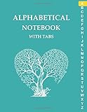 Alphabetical Notebook with Tabs: Large Lined-Journal Organizer with A-Z ...