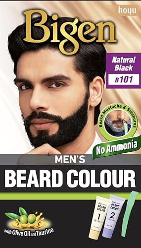 Bigen Men'S Beard Color, Natural Black B101, 40G price in UAE | Amazon ...