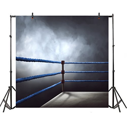 LFEEY 6x6ft Boxing Ring Corner Backdrop for Photos Squared Circle ...