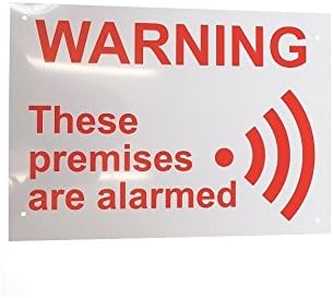 English A4 External Alarm Warning Sign – BigaMart