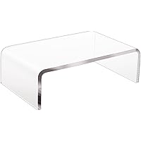 Amazon.com: Clear Acrylic Monitor Stand for Computer Monitor and Laptop ...