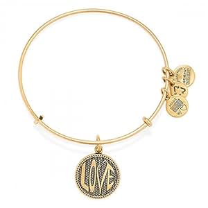Amazon.com: Alex and Ani Open Love Charm Bangle Rafaelian Gold Finish Bracelet, A14EB71RG: Jewelry