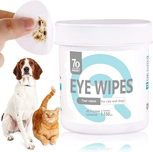 Dog Eye Wipes,Cat Dog Eye Cleaner, Pet Tear Stain Remover Wipes,150 ...