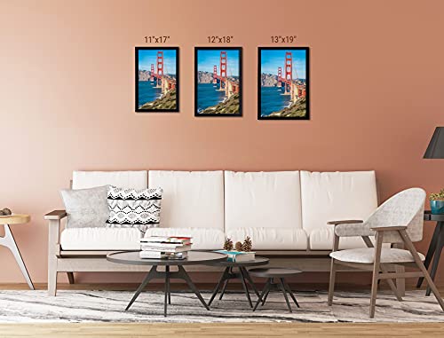 Frametory, 13x19 Picture Frame Set of 2, 13x19 Picture Frame Black ...