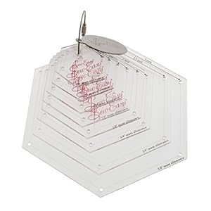 Amazon.com: Sew Easy Patchwork Mini Hexagon Template Set