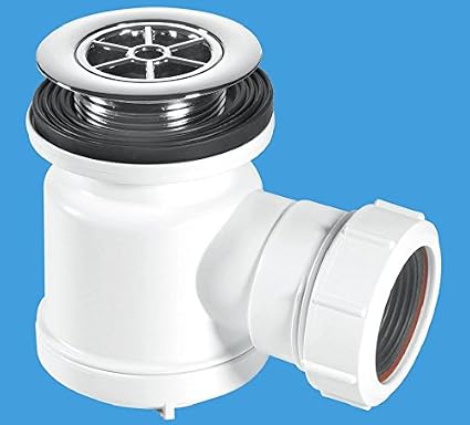 Shallow Shower Trap with 70mm Chromed Plastic Flange - STW3R: Amazon.co ...