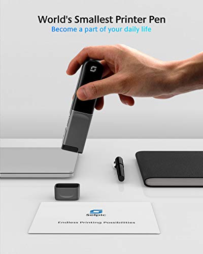 Buy Selpic P1 Portable Mini Inkjet Printer Wireless, 600DPI The ...