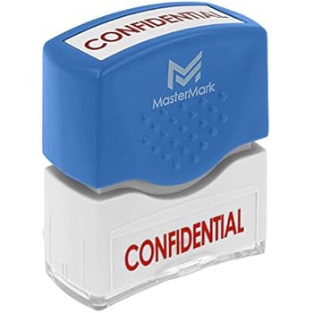 Amazon.com : Stamp-Ever Pre-Inked Message Stamp, Confidential, Stamp ...