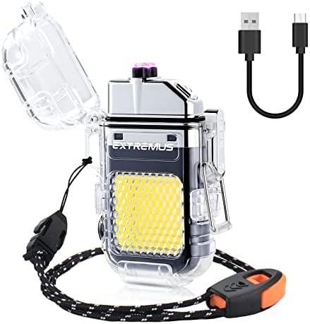 Extremus Blaze 360 Rechargeable Electric Dual Arc Lighter - Windproof ...