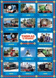 Thomas The Tank Engine And Friends Characters Large Childrens Poster 61 ...