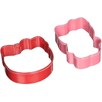 Amazon.com: Hello Kitty Cookie Cutter Set - 2 Piece: Kitchen & Dining