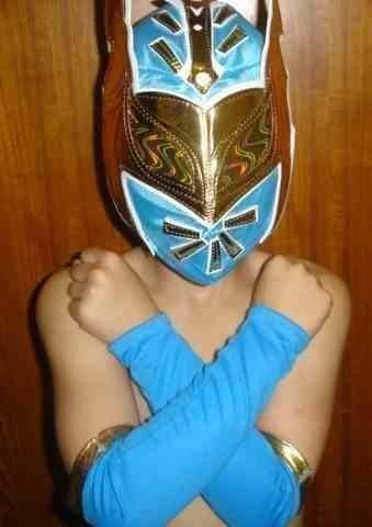 SIN CARA BLUE FANCY DRESS UP COSTUME OUTFIT SUIT GEAR WRESTLEMANIA ...