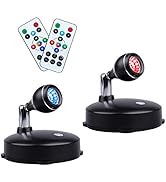 LEASTYLE Wireless Spot Lights Battery Operated Picture Lights Mini ...