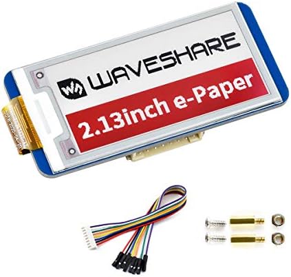 waveshare 2.13inch E-Ink Display HAT for Raspberry Pi 4B/3B+/3B/2B/Zero/Zero W/WH,Jetson Nano ...