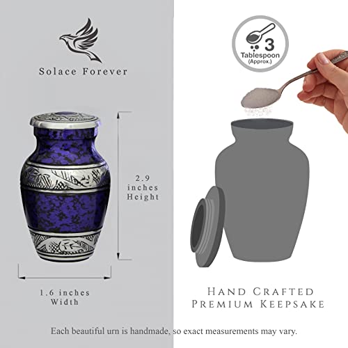 Solace Forever Mini Cremation Keepsake Urns for Human Ashes - Beautiful ...