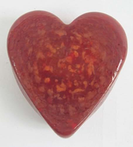 Amazon.com: Red Glass Heart Paperweight: Handmade