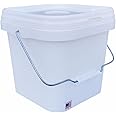 Amazon.com: 2 Gallon Bucket Pail Food Grade Storage BPA Free Square ...